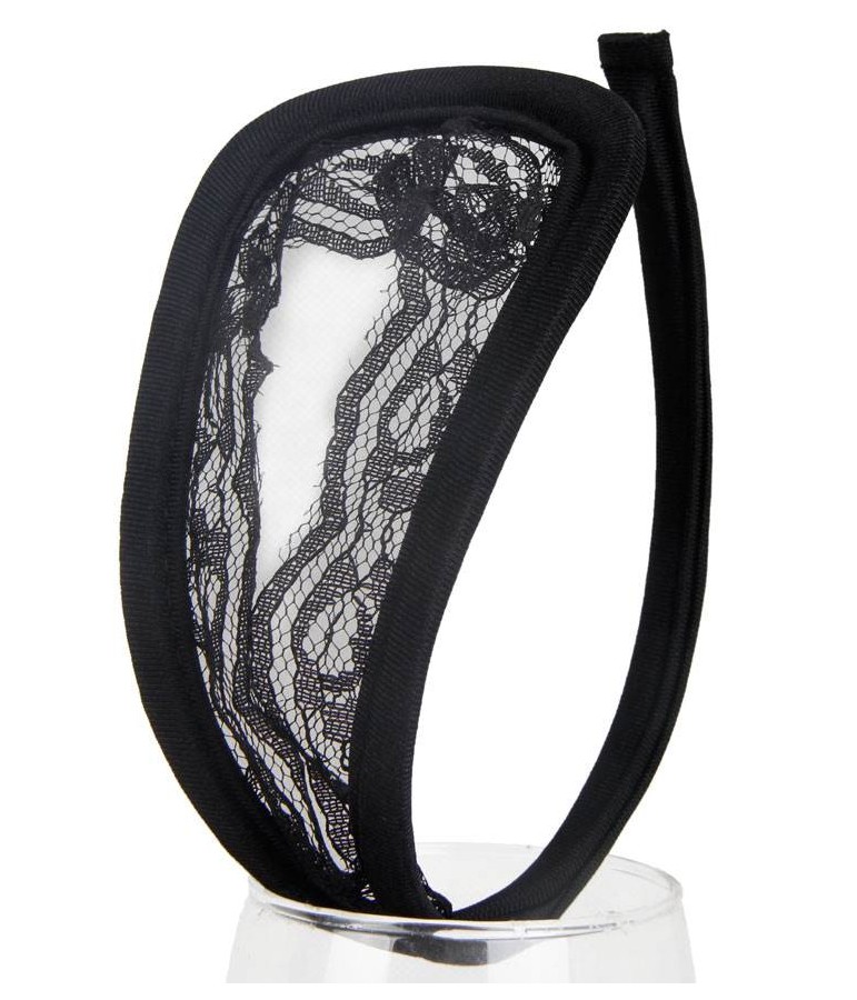 C String Voile Noir Sexshop