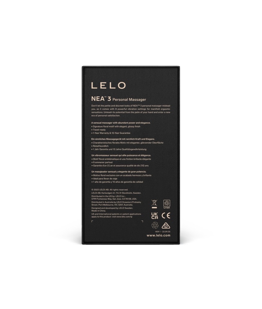 Sextoys luxe - Lelo Vibromasseur Nea 3 Deep - Sextoys